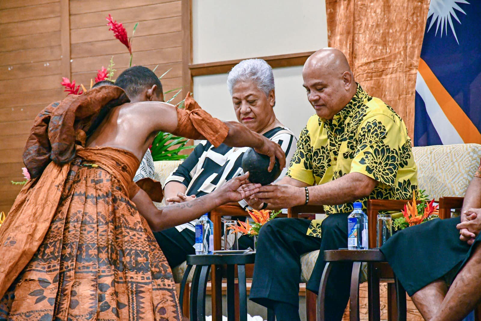 Traditional Ceremony of Welcome to the visiting of Micronesian and ...