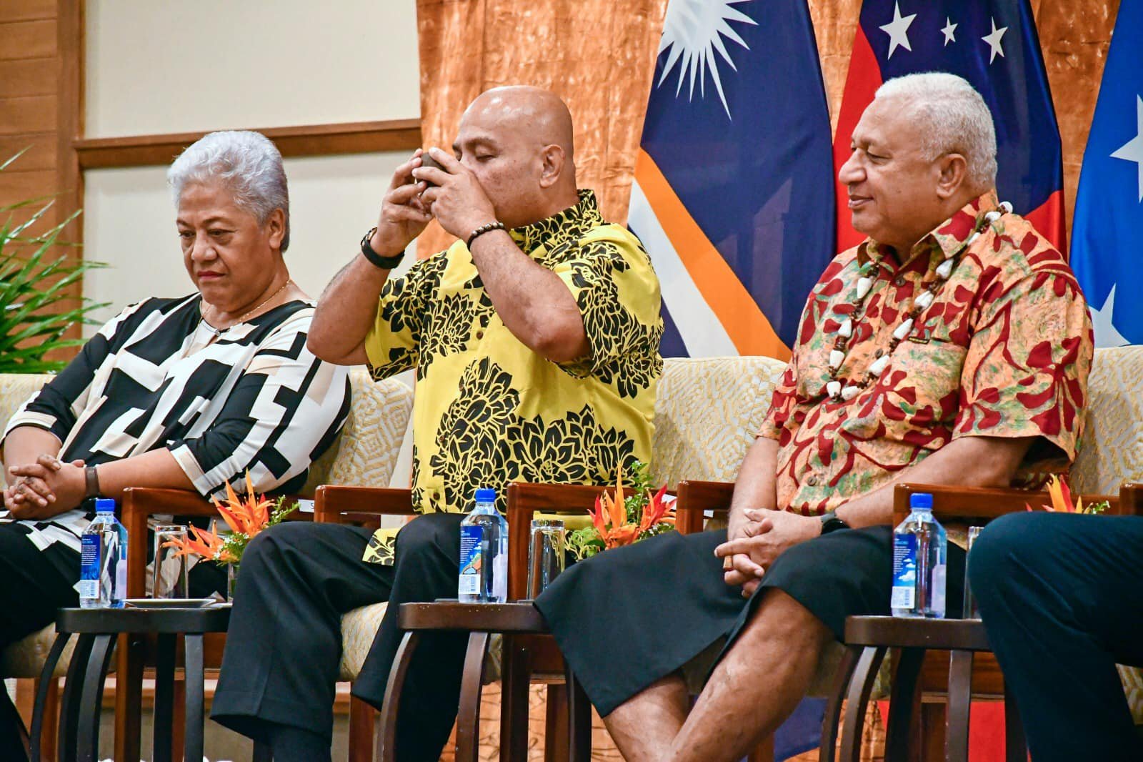 Traditional Ceremony of Welcome to the visiting of Micronesian and ...