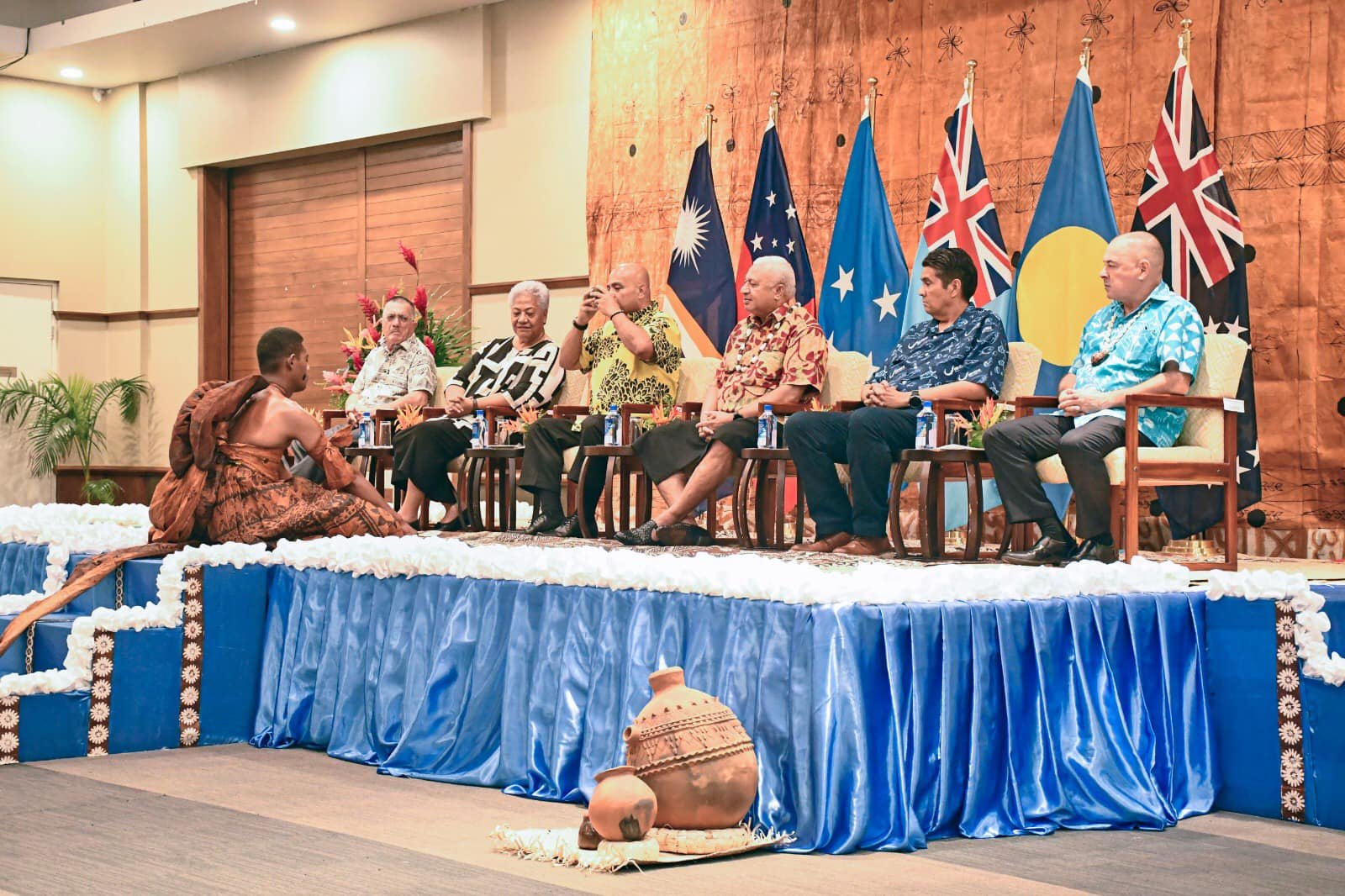 Traditional Ceremony of Welcome to the visiting of Micronesian and ...
