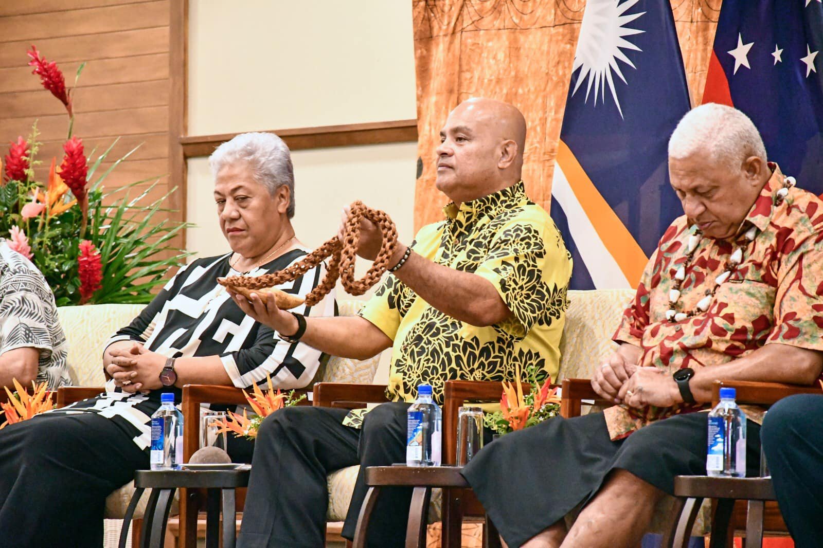 Traditional Ceremony of Welcome to the visiting of Micronesian and ...
