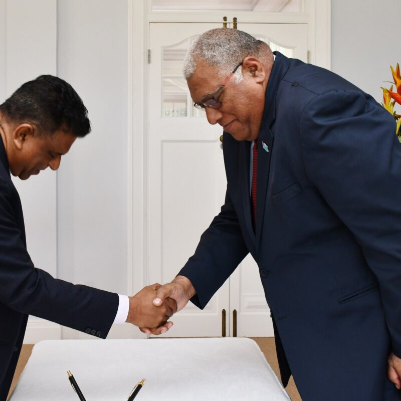 Commissioning ceremony of Fiji's Ambassador designate to the UAE ...