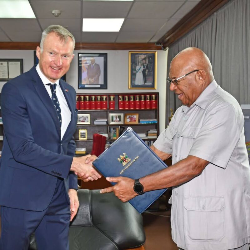Prime Minister Rabuka receives courtesy call from the new Australian ...