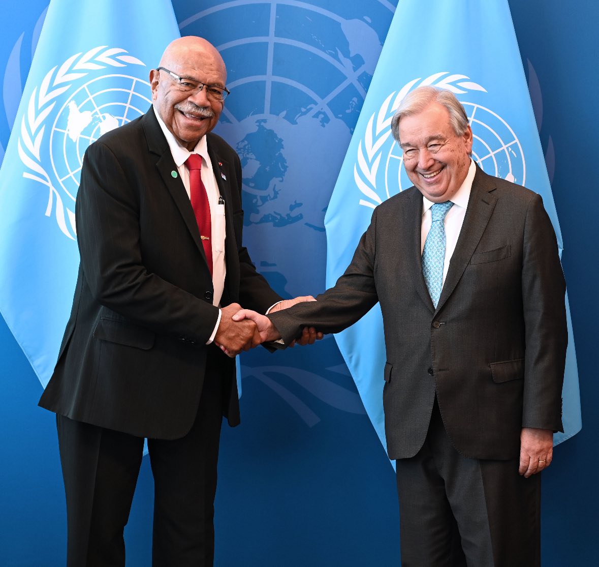 Prime Minister Rabuka meets UN Secretary General at UNGA80 - Ministry of Foreign Affairs