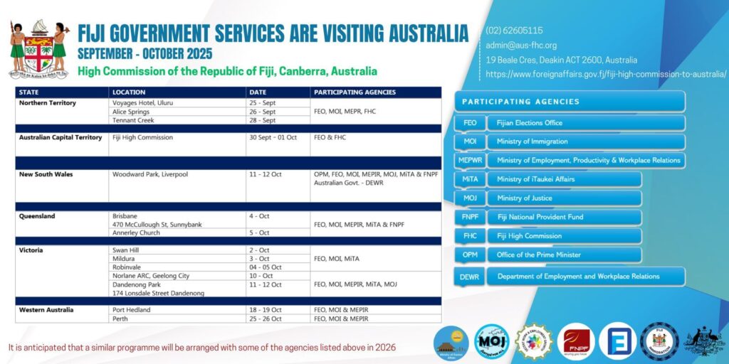 Fiji Government Services roadshow to convene in Australia this week ...