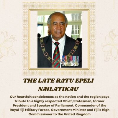 The Ministry Mourns the Passing of Former President, The Late Ratu ...